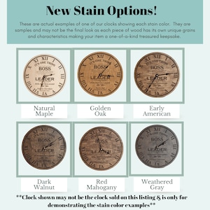 Management Gift - Personalized Gift for Boss Day - Leadership Clock ...