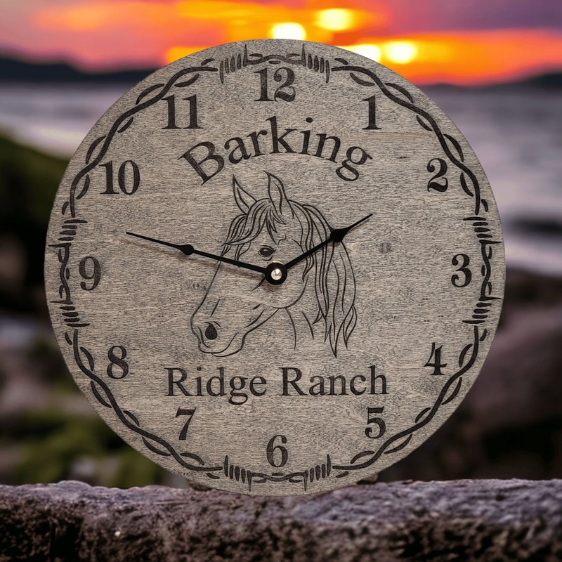 Horse Clock - Etsy