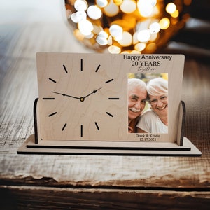 Happy Anniversary Gift - Wedding Anniversary Clock - Years Together ...