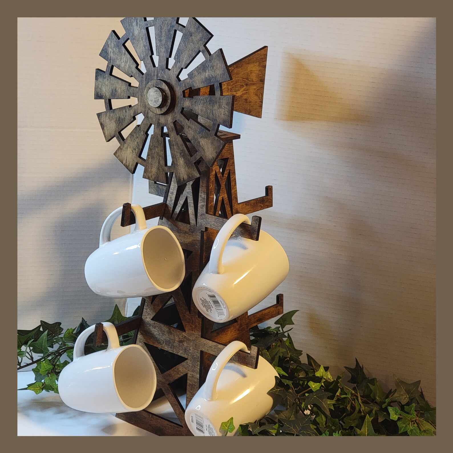 Farmhouse Coffee Cup Holder Windmill Coffee Mug Holder - Etsy