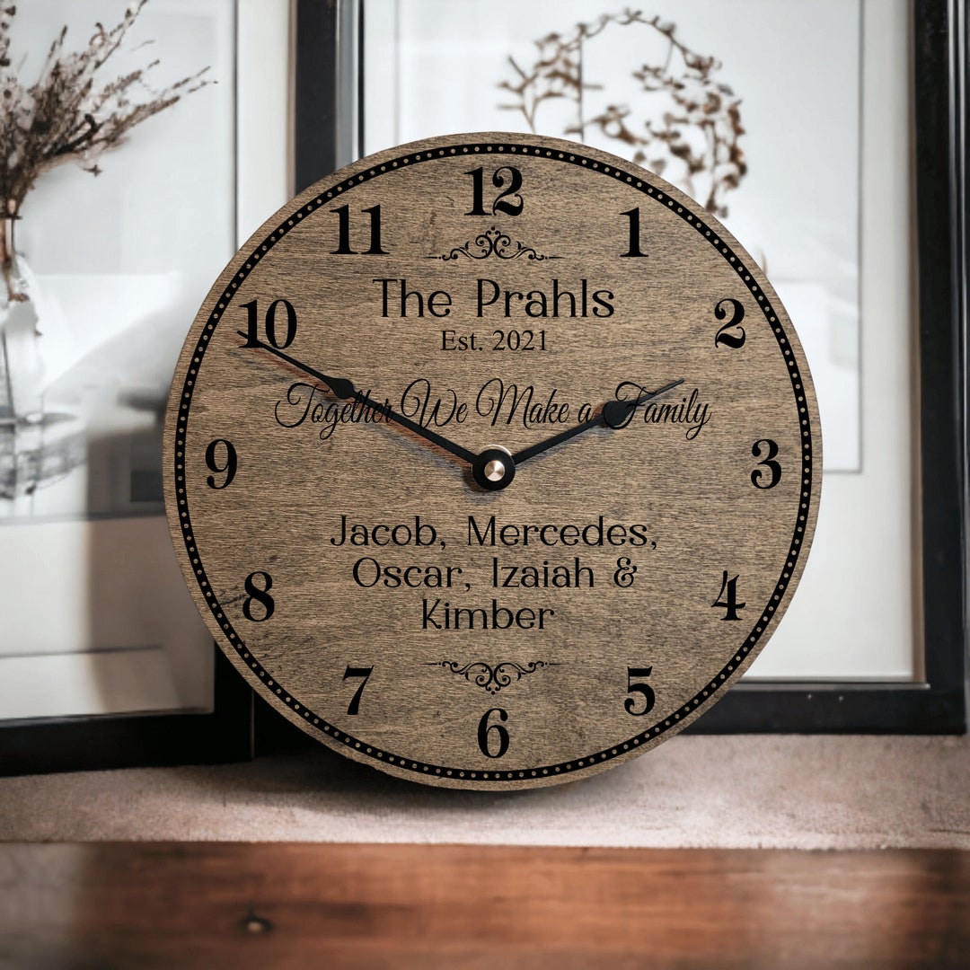 Personalized Family Clock - Blended Family Gift - Together We Make A ...