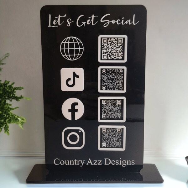 Qr Code Sign Hair Business - Etsy