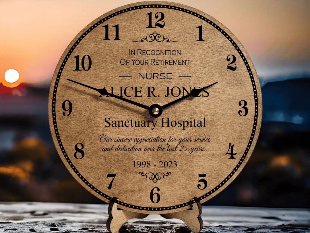 Nurse Retirement Gifts Retired Nurse Clock Retiring From - Etsy