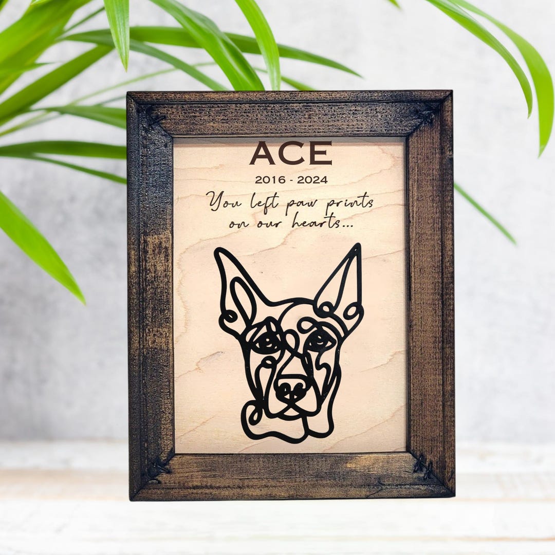 Doberman Pinscher Pet Memorial Sign - Personalized Dog Memorial Gift ...
