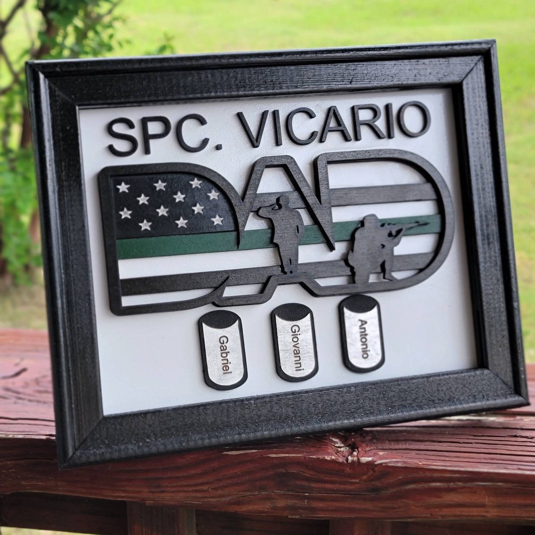 Personalized Military Gift for Dad - Deployed Military Dad - Gift for ...