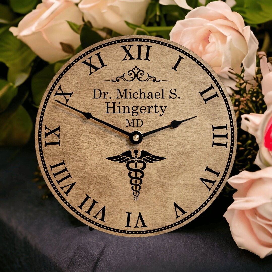 Doctor Appreciation Gift Doctor Wood Clock Doctor - Etsy