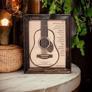 Personalized Guitar Memorial Gift, Memorial Sign for Loss of Musician ...