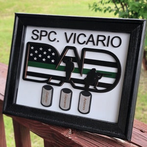 Personalized Military Gift for Dad - Deployed Military Dad - Gift for ...