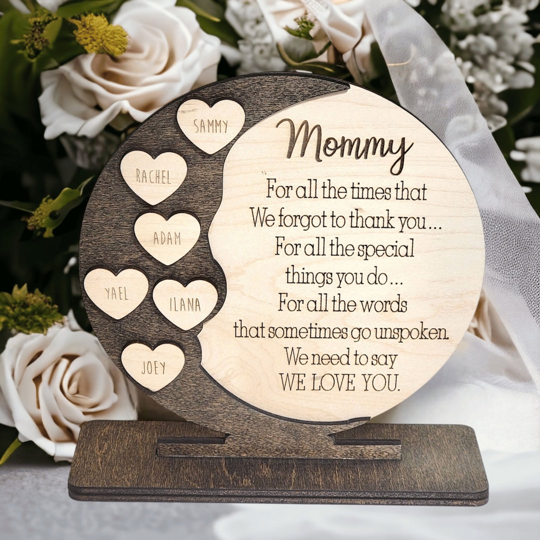 Christmas Gift for Mom From Kids - Personalized Mothers Day Gift - Mom ...
