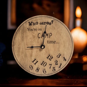 Gifts for Camping Enthusiast - Who Cares You're on Camp Time - Funny ...