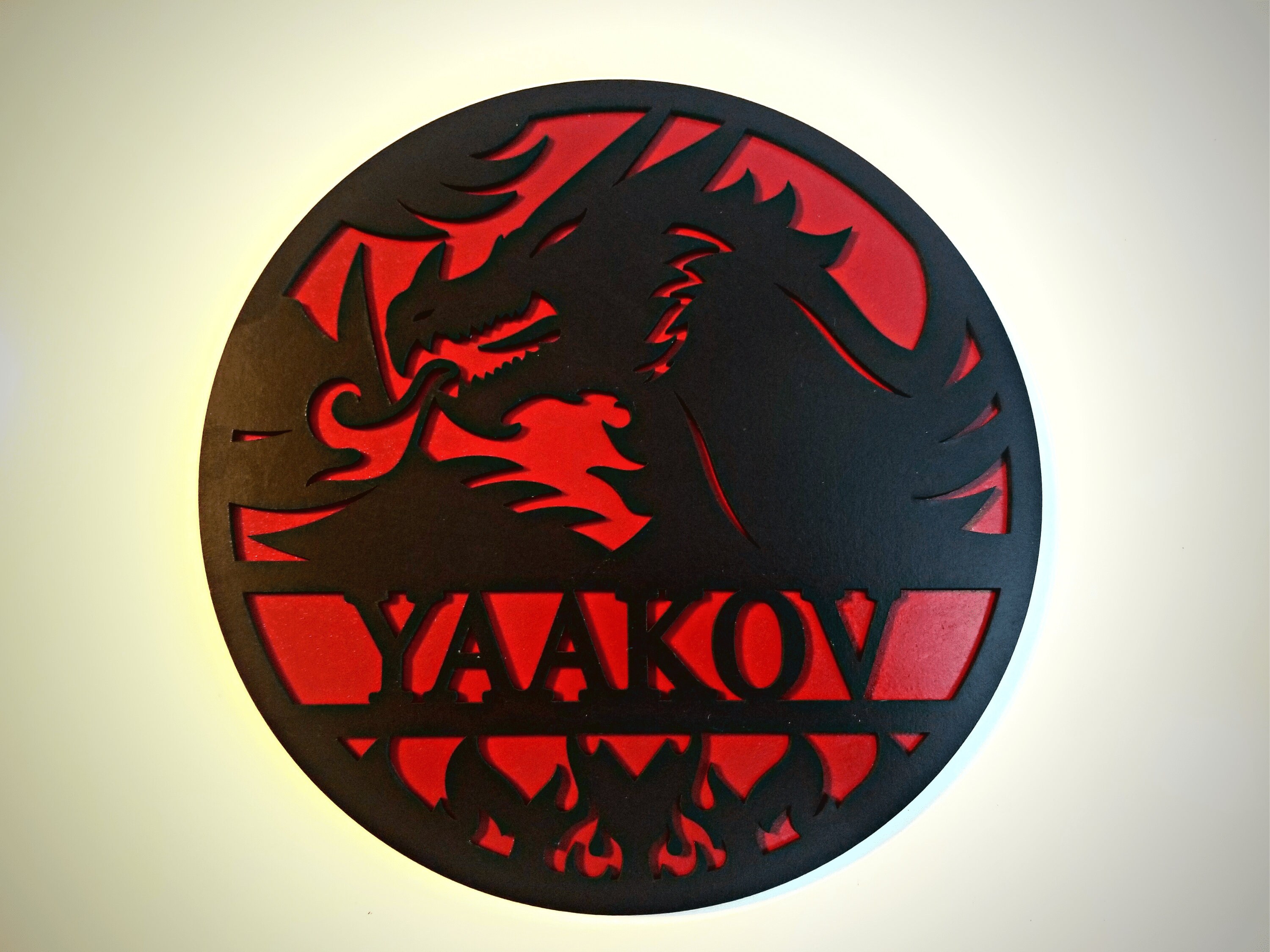 Dragon Name Sign Personalized Name Decor Fantasy Design - Etsy