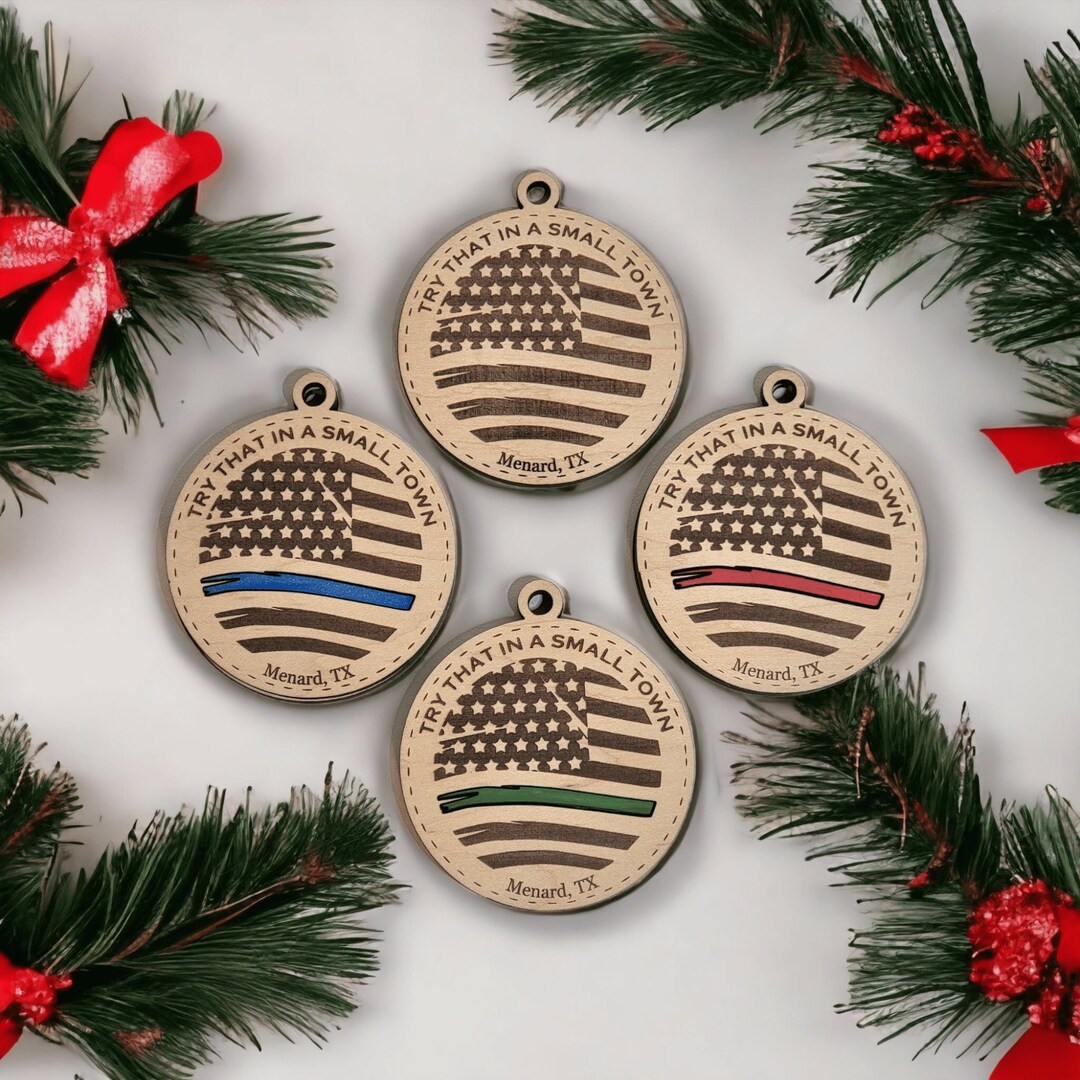 Personalized Small Town Ornament - Try That in A Small Town Christmas ...
