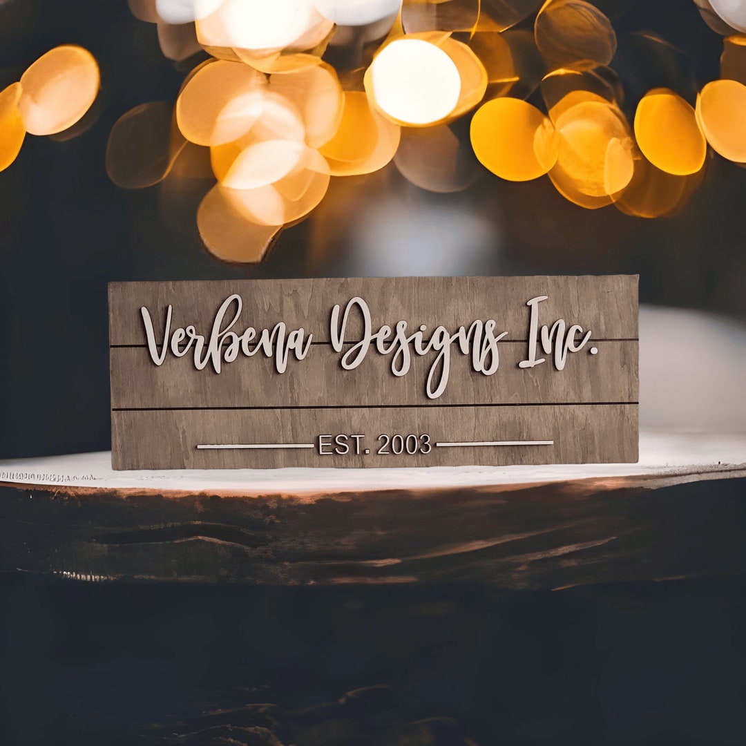 Personalized Business Name Established Sign Pallet Wood - Etsy