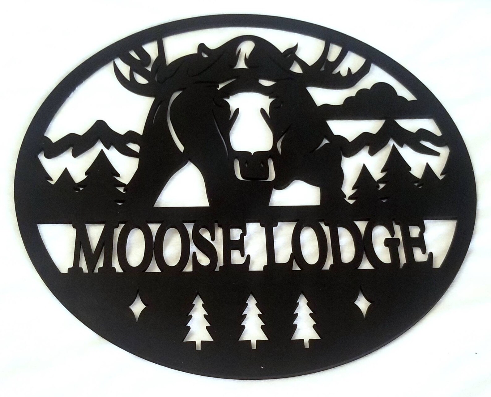 Custom Moose Name Sign Personalized Family Wall Hanging - Etsy