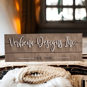 Personalized Business Name Established Sign Pallet Wood Style ...