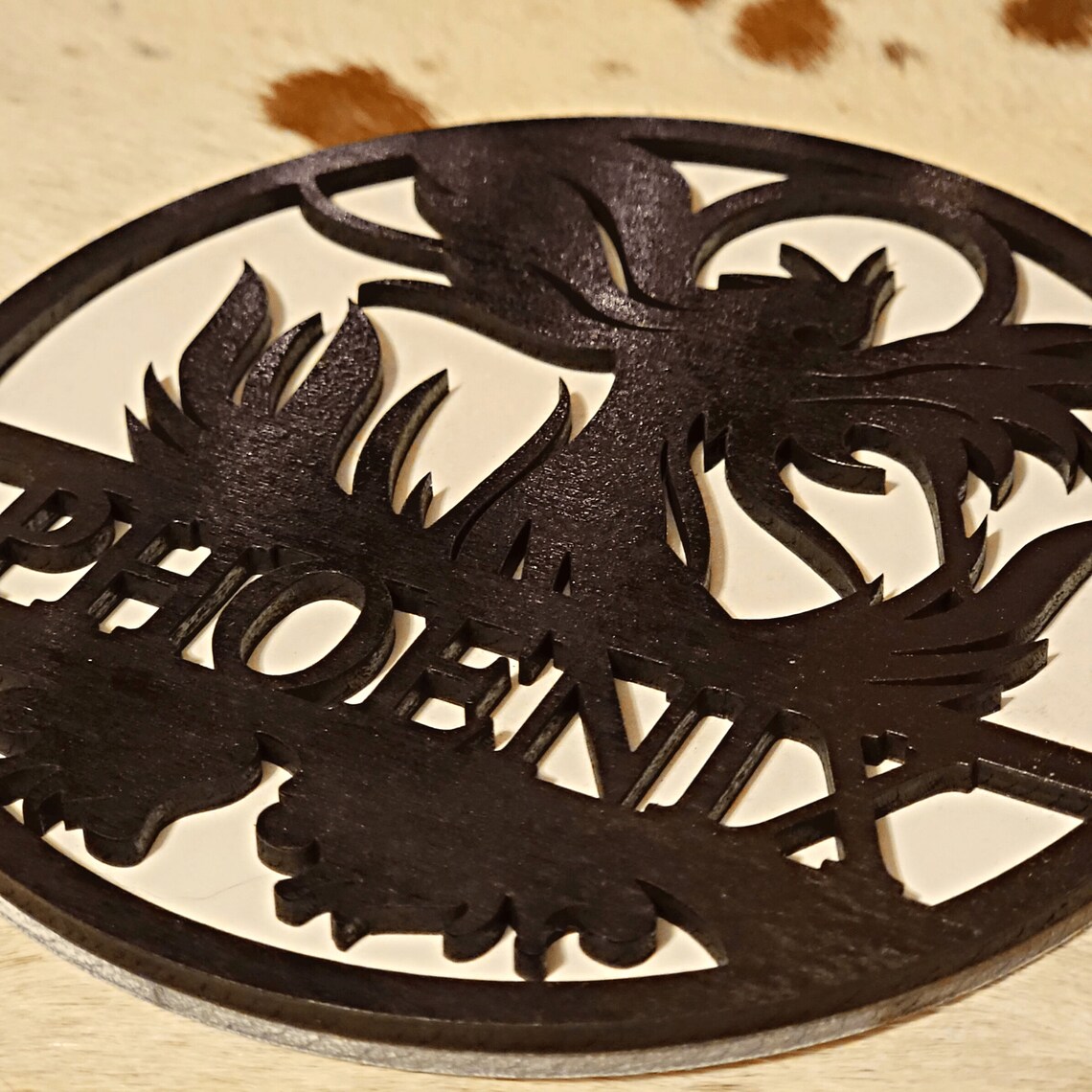 Rising Phoenix Sign Custom Greek Bird Decor Personalized - Etsy