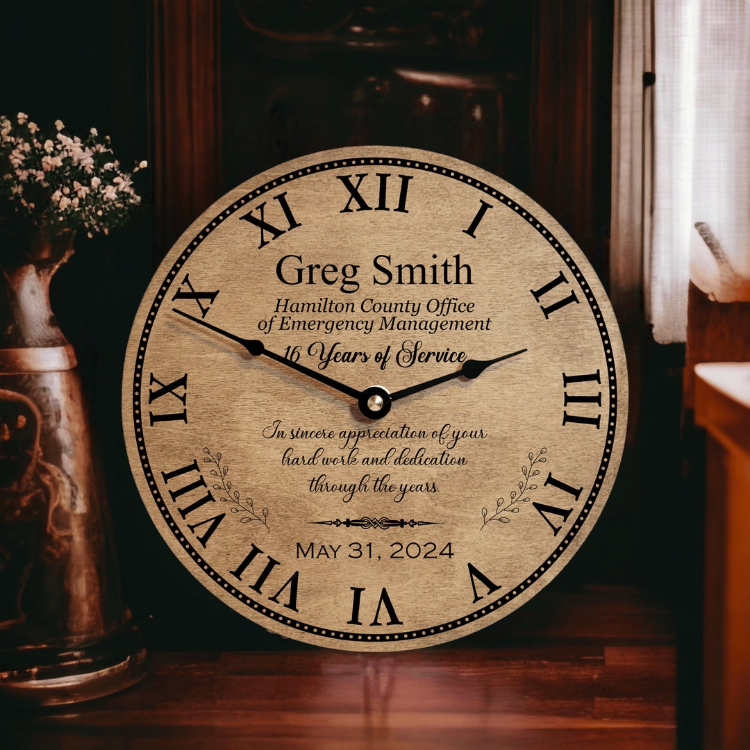 Manager Retirement Clock - Retirement Gift for Manager - Management ...