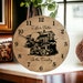 Rustic Farm Clock - Wood Family Clock - Tractor & Farm House ...