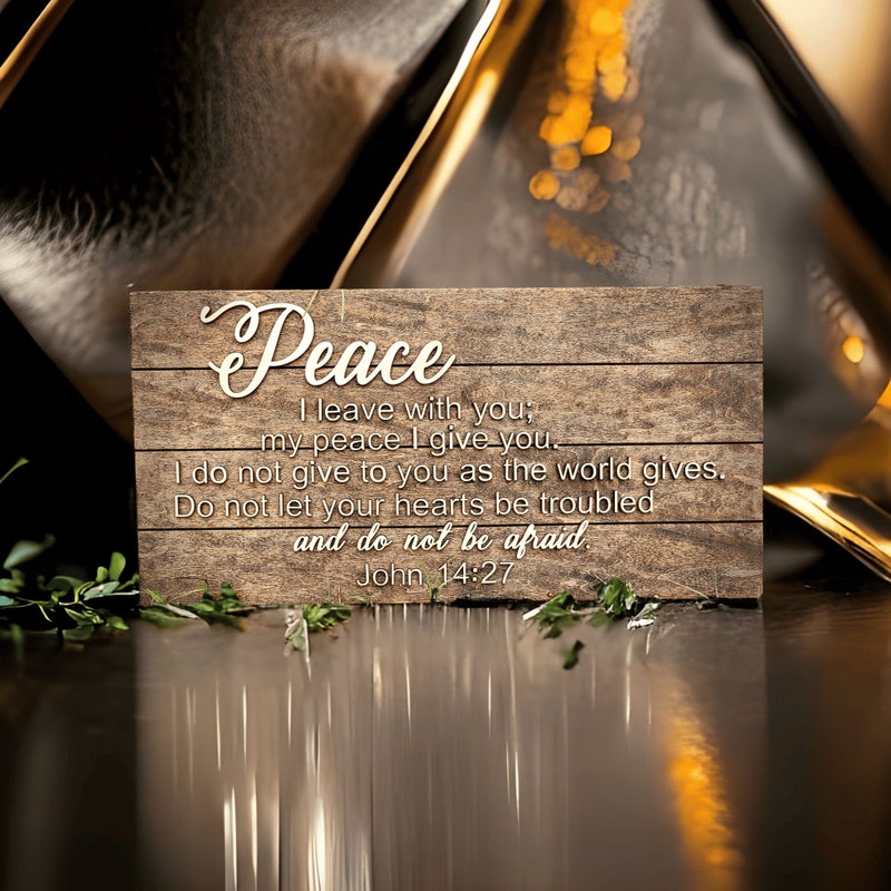 Wooden Bible Verse Sign - Etsy