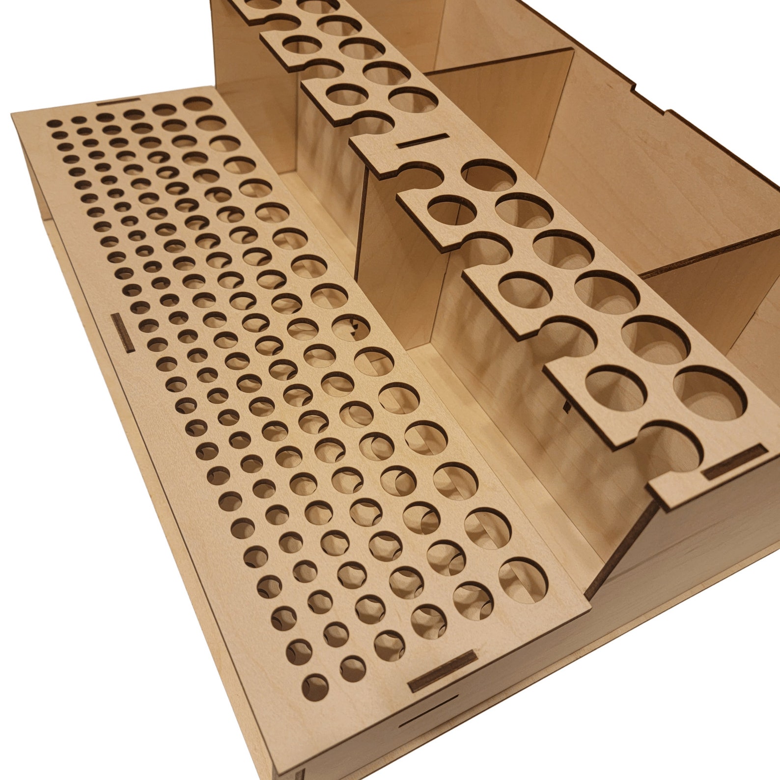 Leather Tool Organizer - Wooden Crafts Tools Holder 169 Slots 3 ...