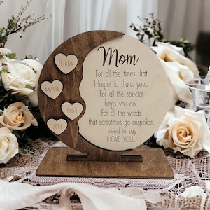 Christmas Gift for Mom From Kids - Personalized Mothers Day Gift - Mom ...