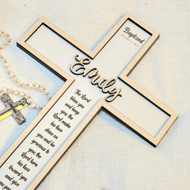 Baptism Cross - Etsy