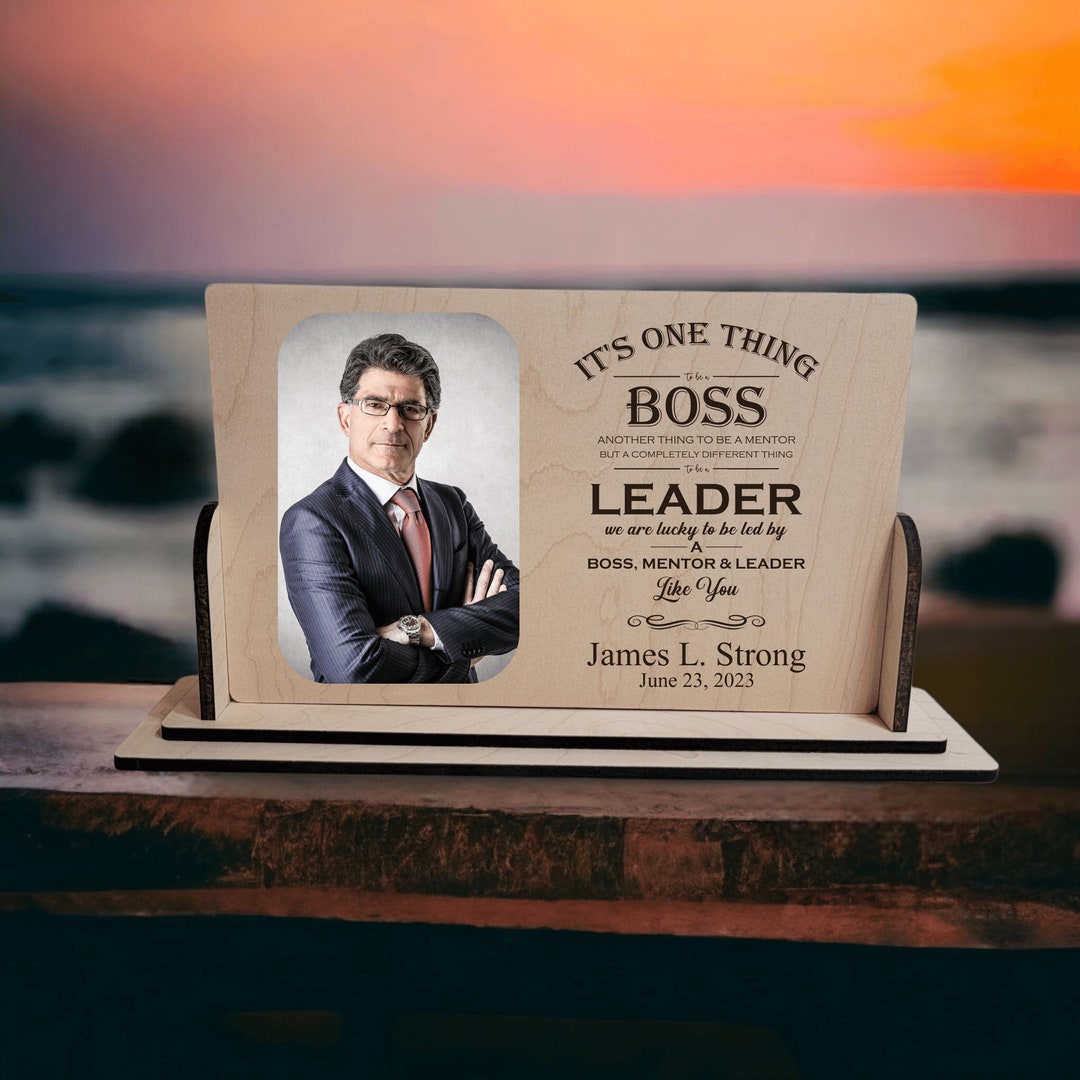 Leadership Gift for Boss - Personalized Boss Gift - Manager Promotion ...