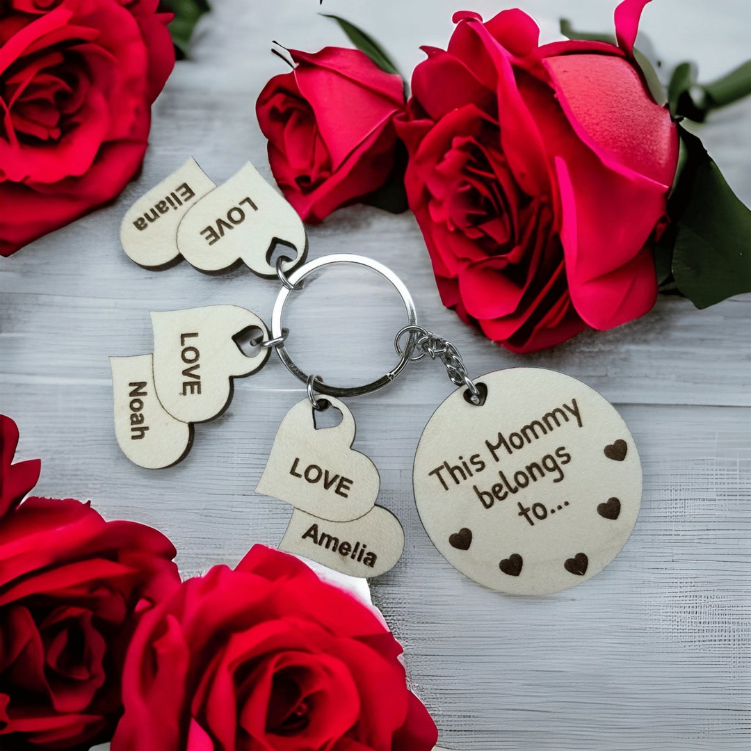 Mothers Day Keychain This Mommy Belongs to Keychain Special Mom ...