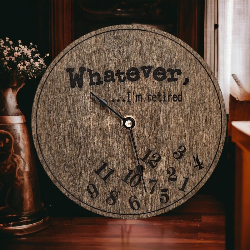 Retirement Clock - Etsy