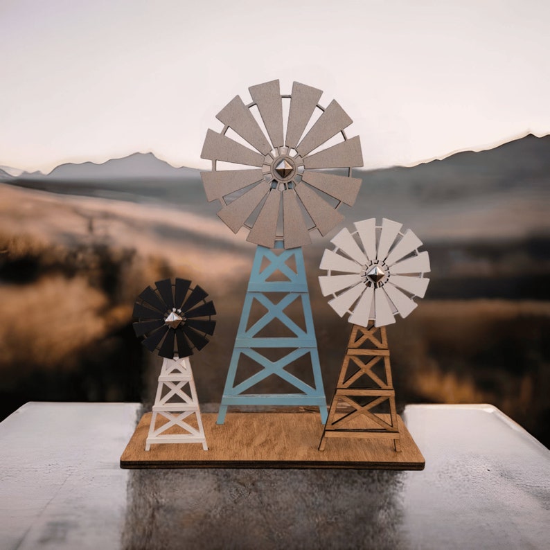 Windmill Decor Windmill Stand Farmhouse Windmill Home - Etsy