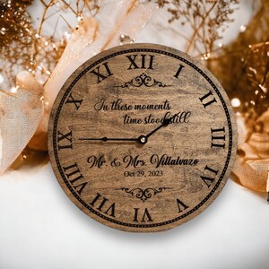 Custom Wedding Clock, Personalized Wedding Gift, Time Stood Still ...