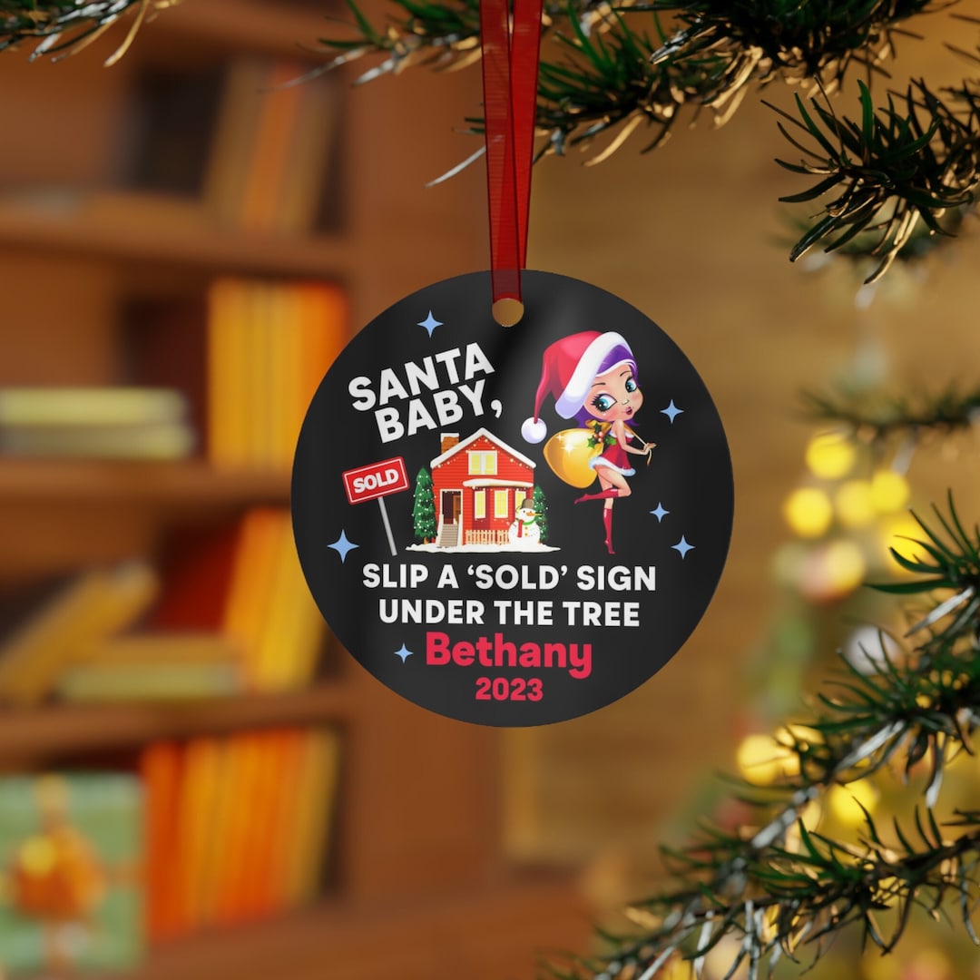 Real Estate Agent Christmas Ornament Personalized Real Estate Christmas ...