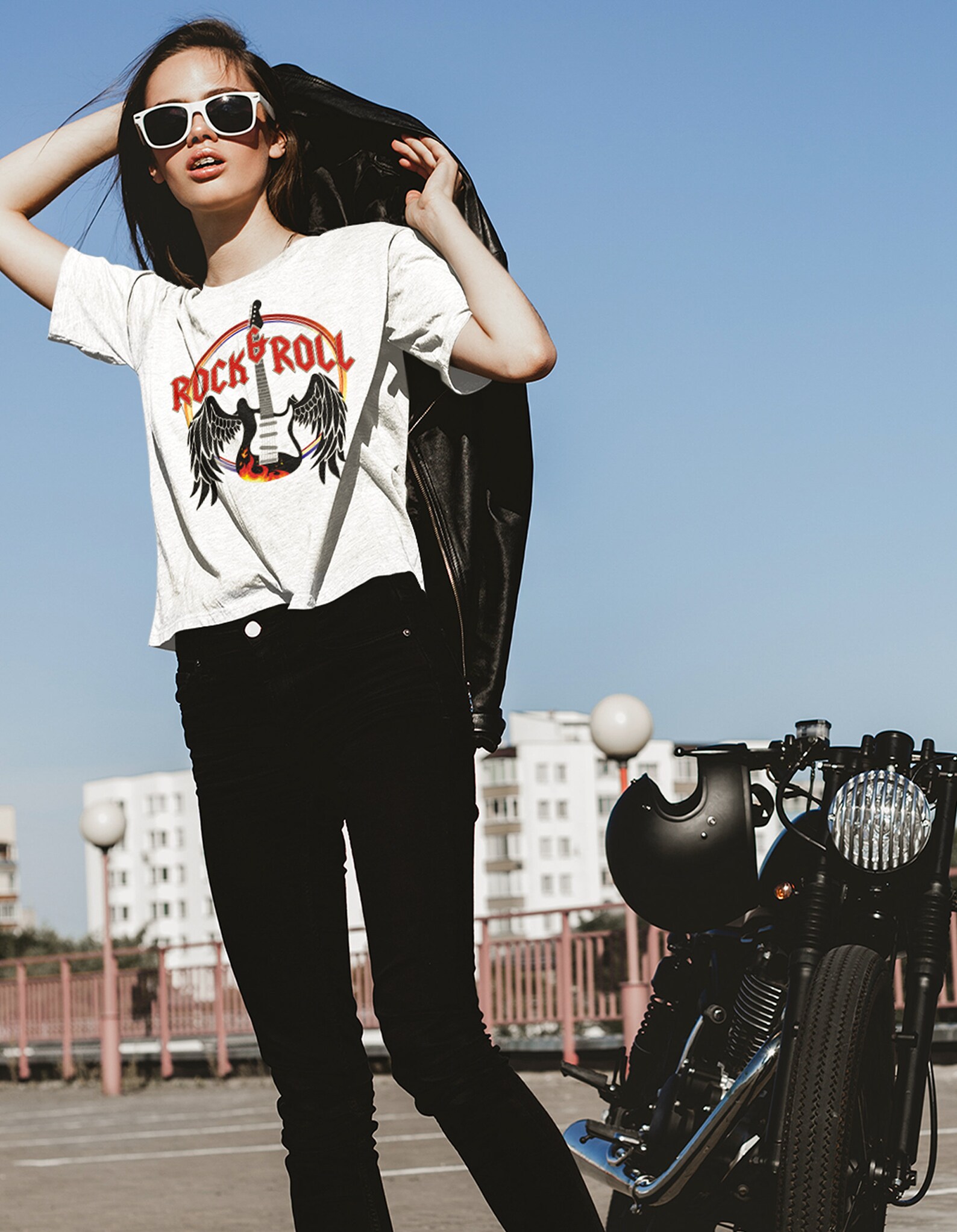 Rock and Roll Music Sublimation Download Vintage Rock Tee Rocker PNG T ...
