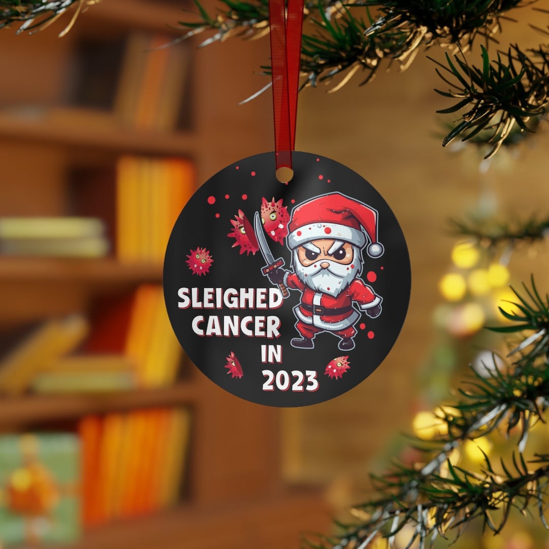 The Year I Beat Cancer Ornament Cancer Survivor Christmas Ornament ...