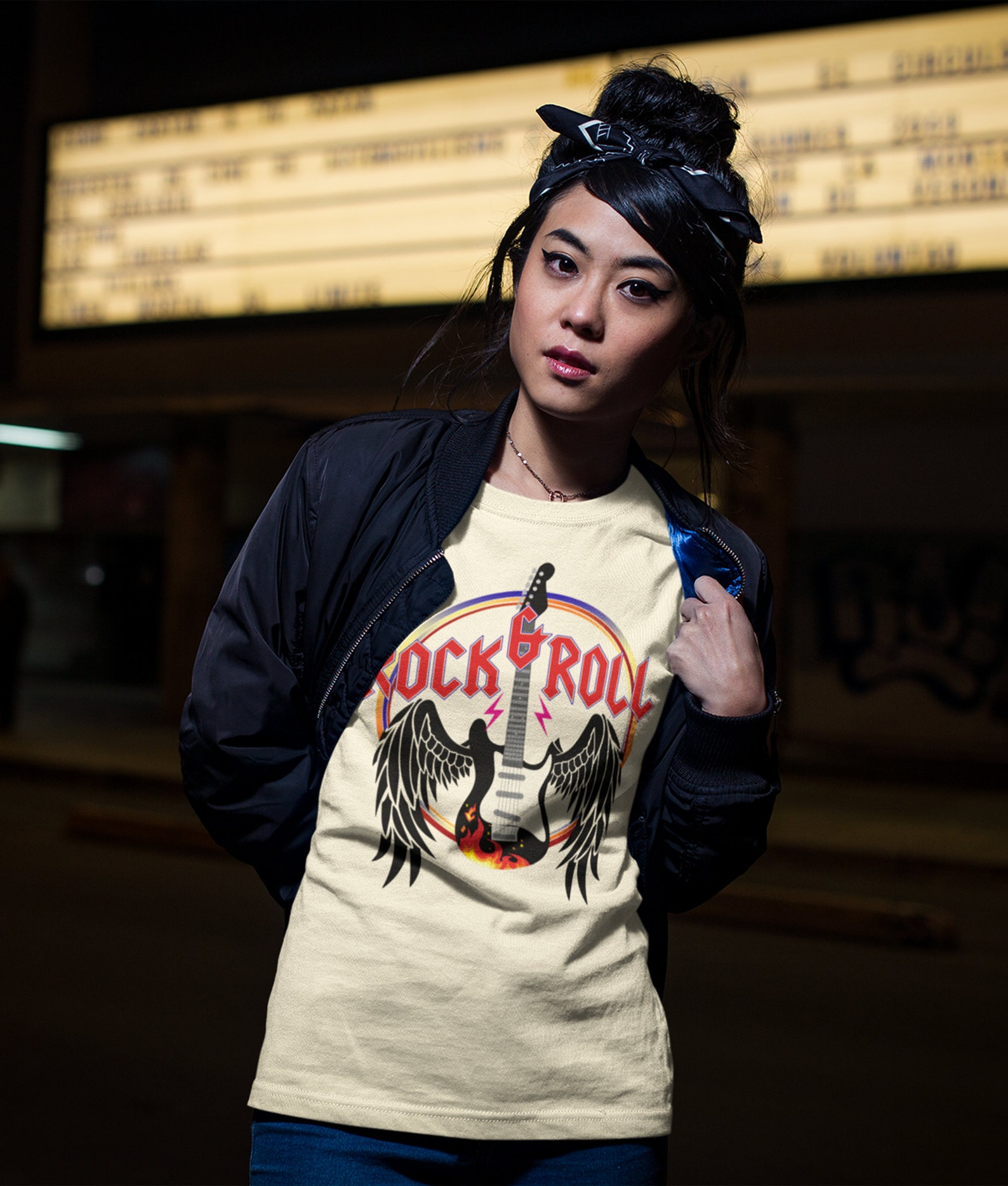 Rock and Roll Music Sublimation Download Vintage Rock Tee Rocker PNG T ...