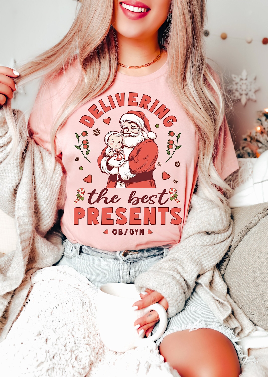 OBGYN Christmas Shirt OBGYN Christmas Gift Baby Doctor Holiday Shirt ...