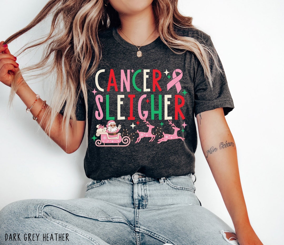 Breast Cancer Awareness Shirt Breast Cancer Christmas Shirt Pink Ribbon ...