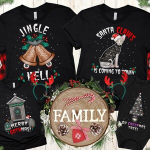 Goth Family Christmas Shirts Spooky Christmas Matching Shirts Creepy ...