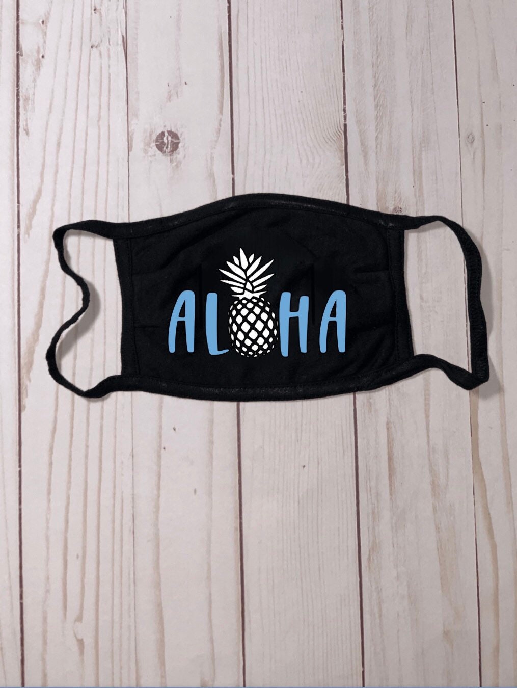 Aloha Pineapple Face Mask, Aloha Face Mask, Pineapple Face Mask, Aloha ...