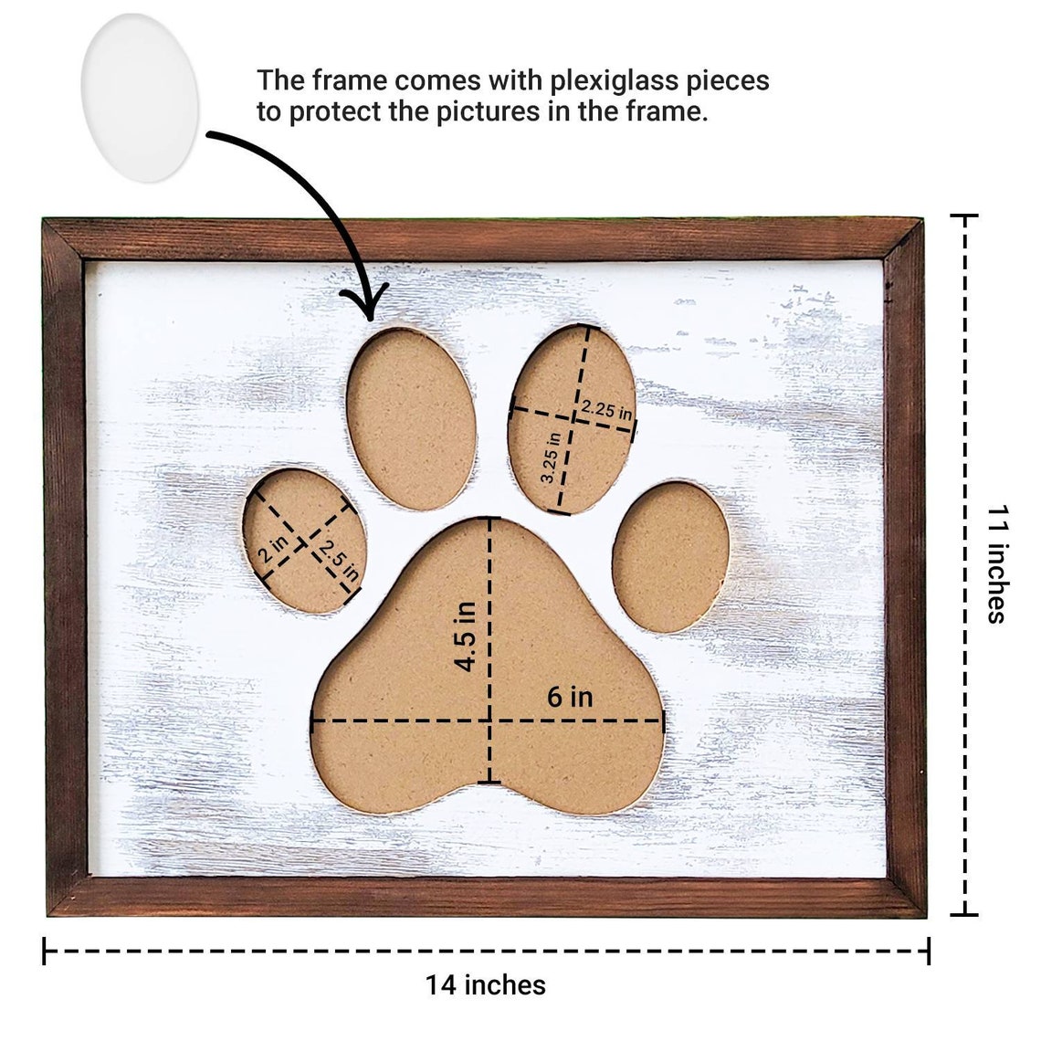 Dog Picture Frame Paw Print Frame Pet Memorial Frame - Etsy