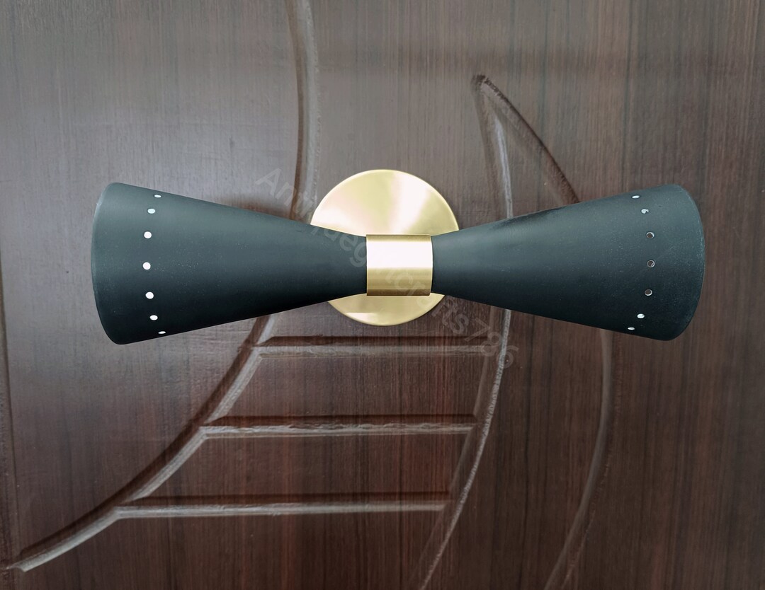 1950's Diabolo Adjustable Italian Wall Sconce - Handmade Brass Light ...