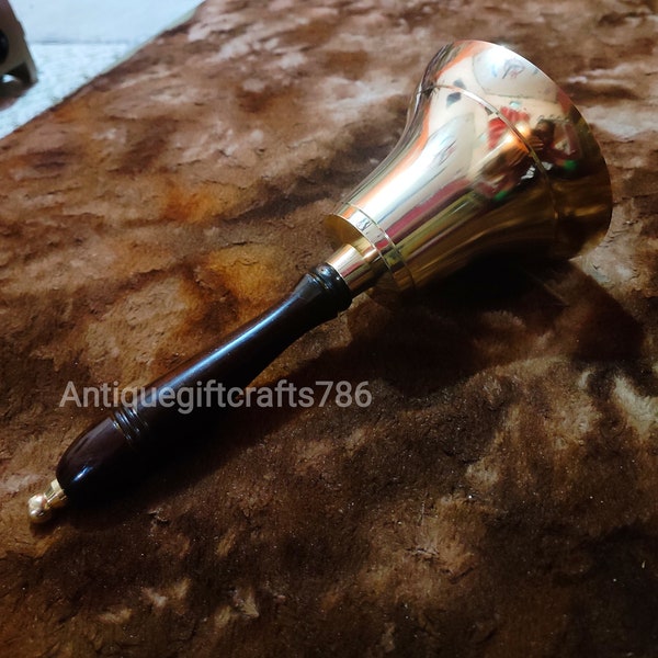 Brass Hand Bell - Etsy