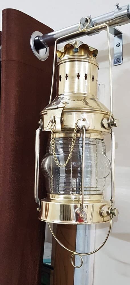 12 Polished Brass Ship Boat Anchor Lantern Nautical - Etsy
