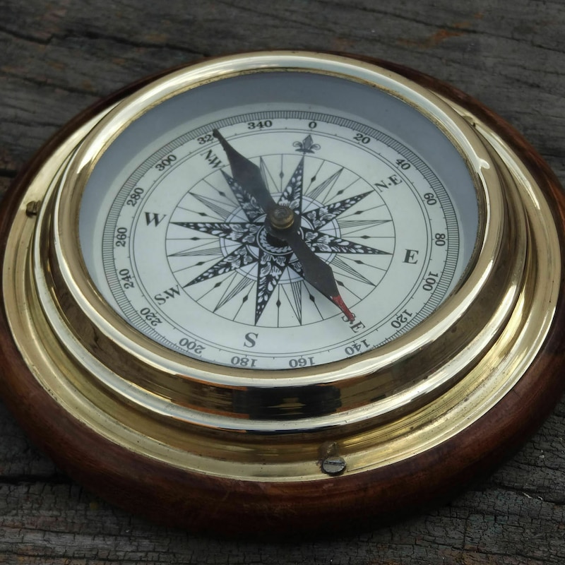 Brass Compass - Etsy