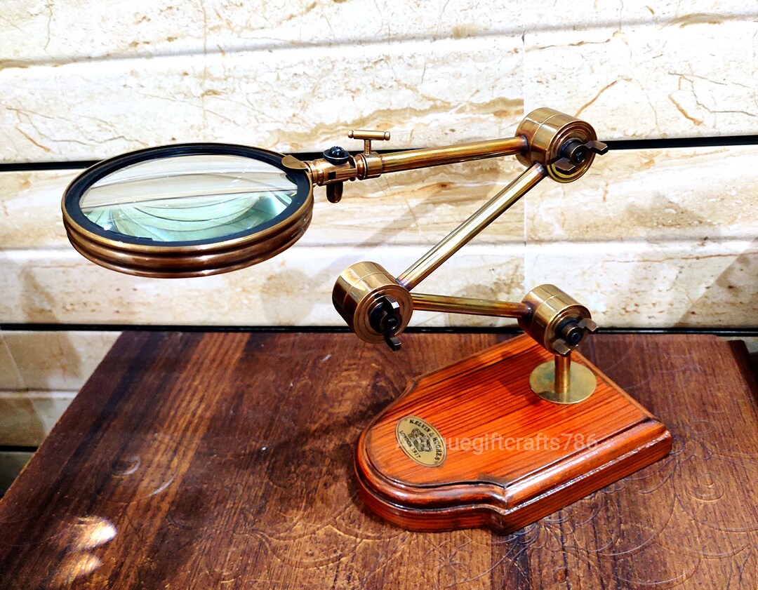 Personalized Desk Magnifier Moveable Lens Kelvin & Hugnes London Marine ...