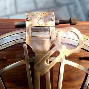 Brass Maritime Marine Captain Sextant Working Astrolabe Instrument Ship ...
