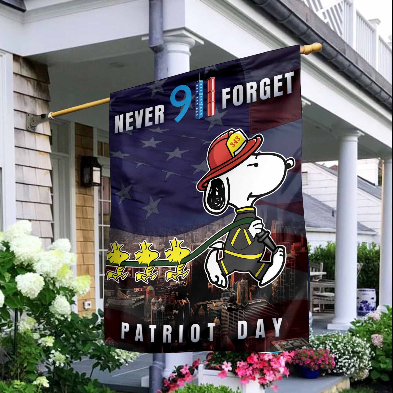 Snoopy Never Forget 911 Flag Snoopy 911 Flag Snoopy Flag | Etsy