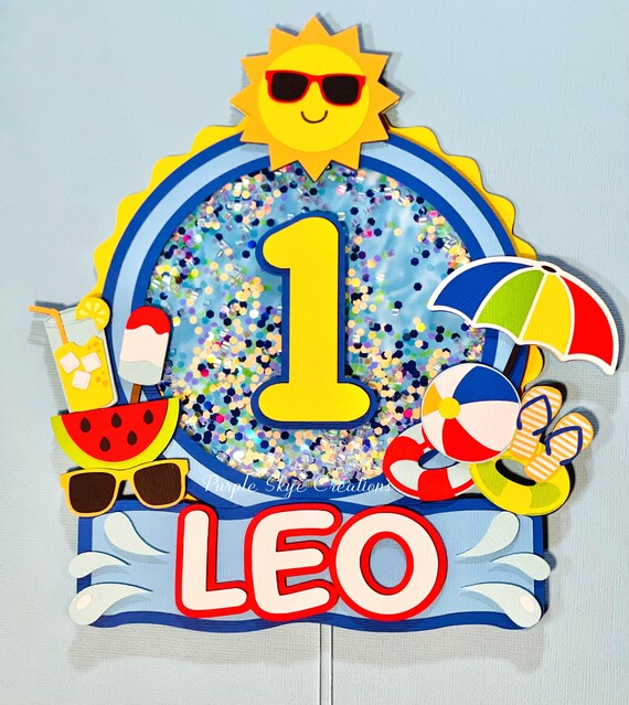 Pool Party Cake Topper Beach Cake Topper Pool Party - Etsy