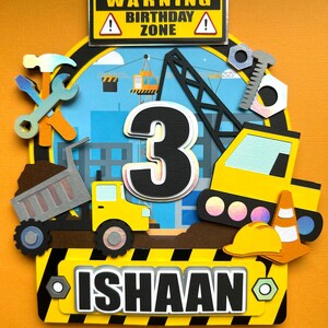 Construction Cake Topper, Construction Birthday, Diggin It Birthday ...