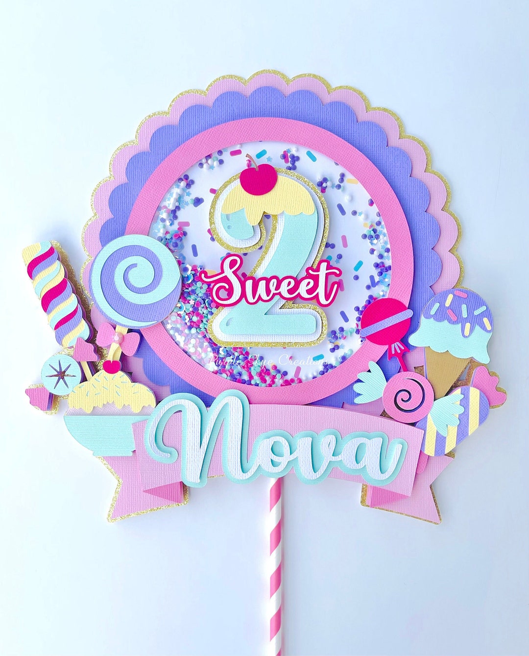 Two Sweet Cake Topper, Two Sweet Birthday, Sweet One Birthday, Sweet ...